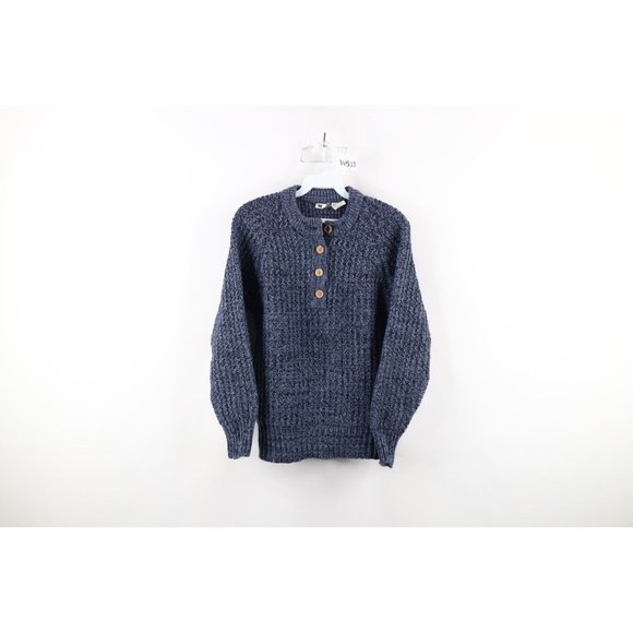 Vintage | Sweaters | Vintage 7s Streetwear Womens Medium Chunky Ribbed ...